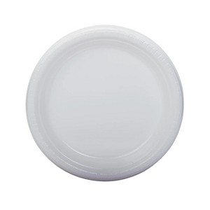 9" White Disposable Plastic Dinner Plates - 20 Ct. : Target