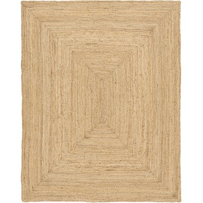 Nourison Handwoven Natural Jute Indoor Area Rug Natural 8' X 10' : Target