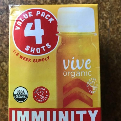Vive Organic Immunity Boost Original Ginger & Turmeric Wellness Shot ...