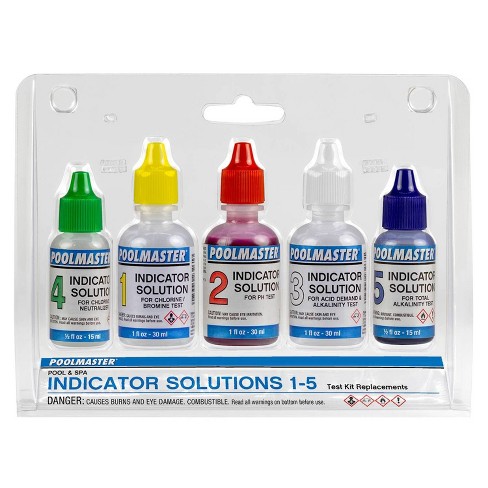 Poolmaster Replacement Indicator Solutions 1 - 5 For Spa/swimming Pool ...