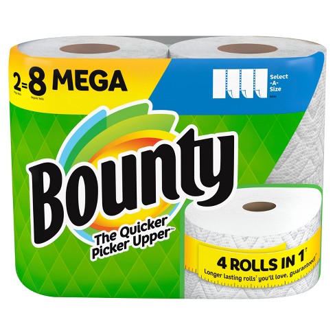 Bounty Select-a-size Paper Towels - 2 Mega Rolls : Target