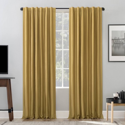 Gold blackout curtains store