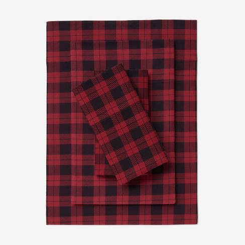 Brylanehome Cotton Flannel Print Sheet Set - Queen, Buffalo Plaid : Target