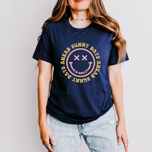S.W.Smiley Sunny Days Ahead Smiley Face - Women's Short Sleeve Graphic ...