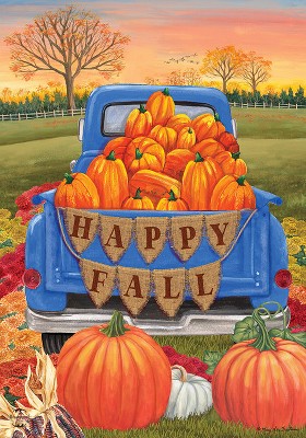 Happy Fall Pickup Pumpkins Garden Flag Autumn Sunset 18" X 12.5 ...