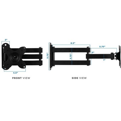 Mount-It! TV Wall Mount, Universal Fit for 13 - 30 in. TVs & Computer ...