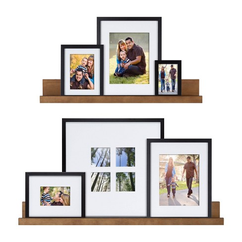 8pc Gallery Frame Box Set Rustic Brown - Kate & Laurel All Things Decor ...