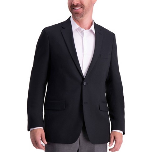 Haggar H26 Men's Flex Series Slim Fit Blazer - Black 38 : Target
