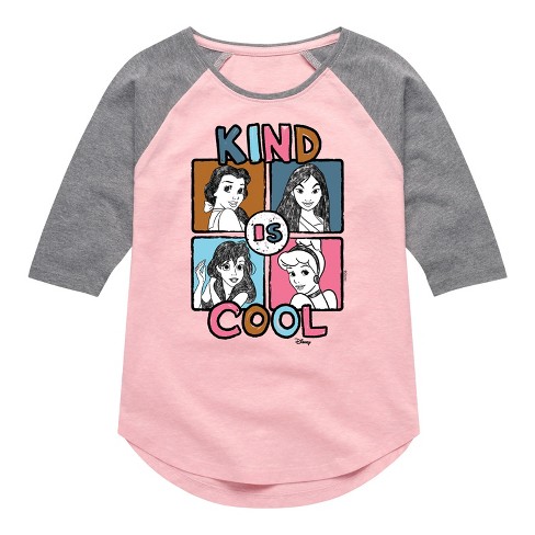 Girls' Disney Kind Is Cool - Light Pink/ath Hea - Large : Target