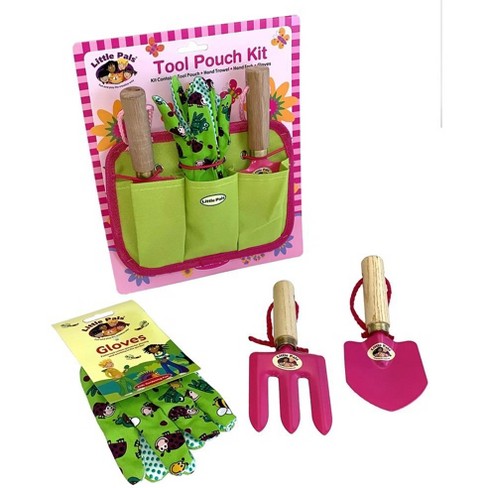 Tierra Garden Kids Pink Tool Pouch Kit : Target