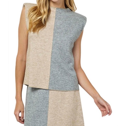 Women's Color Block Sleeveless Top - See And Be Seen : Target