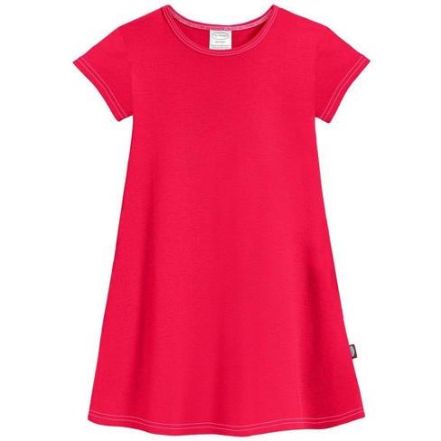 City Threads Usa-made Cotton Soft Knit Jersey Girls Cap Sleeve Dress ...