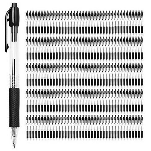 Simply Genius 200-pack Retractable Black Pens For Schools, Notebooks ...