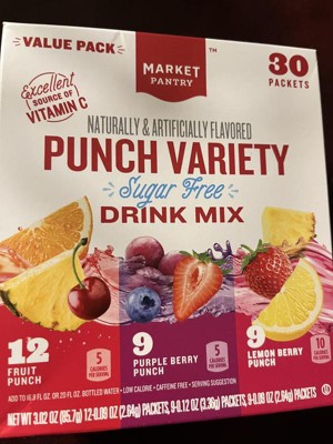 Punch Variety Sugar-free Drink Mix - 30ct - Market Pantry™ : Target