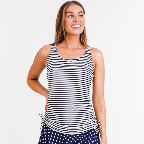 Calypsa Women's Maya Tankini Swim Top With Built-in Bra - Sunshine ...