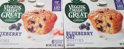 Veggies Made Great Gluten Free Frozen Blueberry Oat Muffins - 12oz/6ct ...