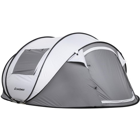 Echosmile 4-personwhite And Grey Pop Up Camping Tent : Target