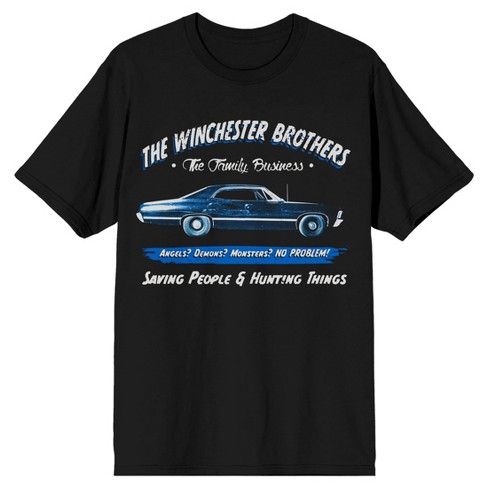 Supernatural Winchester Brothers Family Business Men s Black T shirt xx large Target