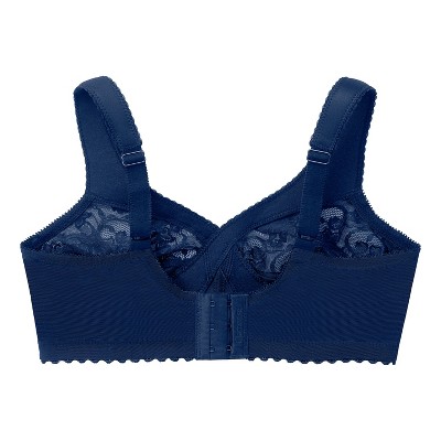 Glamorise Womens Magiclift Original Support Wirefree Bra 1000 Blue 50g ...