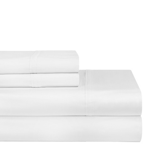 Pointehaven 400 Thread Count Deep Pocket Long Staple Cotton White 4 Pc ...
