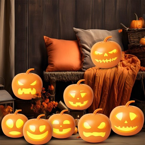 Syncfun 7 In Halloween Projector Talking Pumpkin, Pvc Pumpkins ...