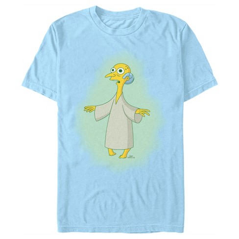 Men's The Simpsons Mr. Burns Alien T-shirt - Light Blue - 3x Large : Target