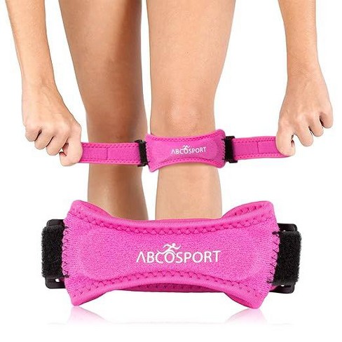 Abco Tech Patella Knee Strap For Knee Pain Relief- 1 Piece, Pink : Target