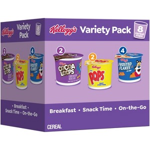 Kellogg's Variety Pack Breakfast Cereal Cups - 14.4oz/8ct : Target