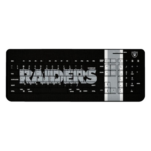 Keyscaper Nfl Stripe Wireless Usb Keyboard - Las Vegas Raiders : Target