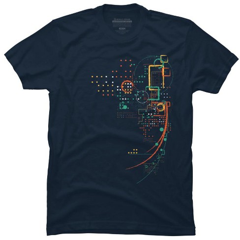 Men's Design By Humans City Grid By Radiomode T-shirt - Navy - X Large ...