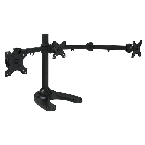 Mount-it! Triple Monitor Stand | Free Standing And Grommet Bases | Fits ...