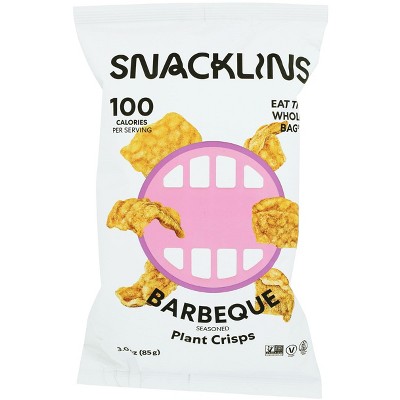 Snacklins Plant Crisps Barbecue - Case Of 12 - 3 Oz : Target