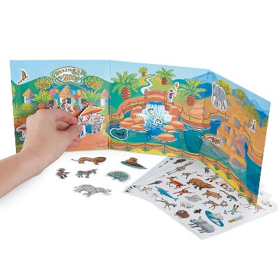 At The Zoo Reusable Sticker Tote : Target