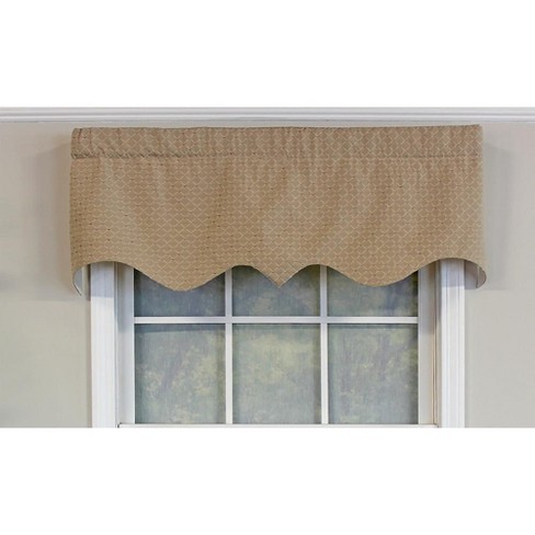 Rlf Home Passat Regal Valance Ecru. 3" Rod Pocket 50"w X 17"l : Target