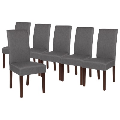 Merrick Lane Falmouth Upholstered Parsons Chair With Nailhead Trim In ...