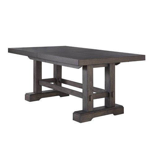 Napa Dining Table Dusky Cedar - Steve Silver Co.: Expandable, Seats 10 ...