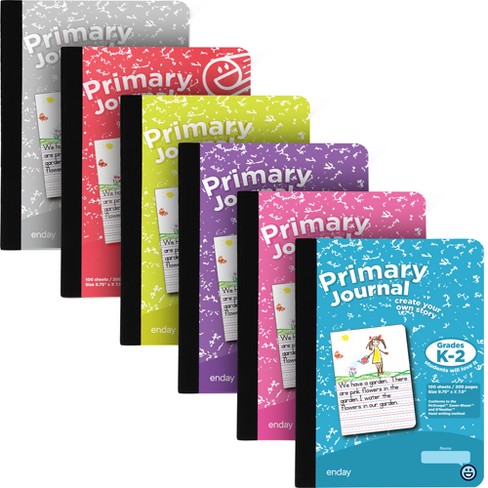Enday Primary Journal Story Composition Notebooks, Half Ruled Notebook ...