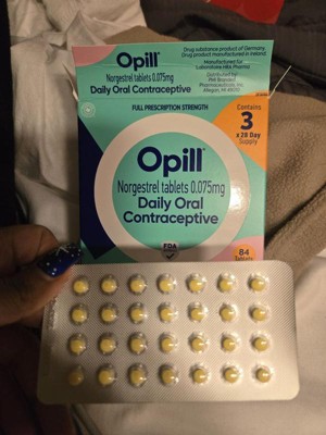Opill Daily Oral Birth Control Pills - 3 Month - 84ct : Target