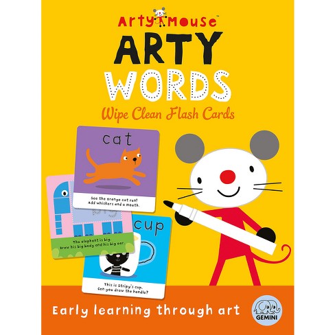Arty Mouse Words Wipe Clean Flash Cards - (arty Mouse Wipe Clean Flash ...