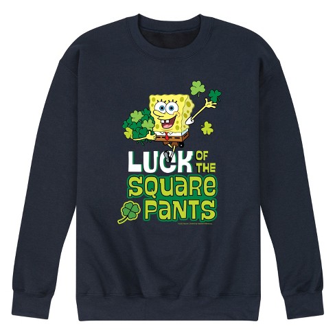 Men's Spongebob Squarepants Luck Of The Square Pants Graphic Fleece ...