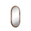 Storied Home Oval Wood Framed Wall Mirror Natural : Target