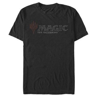 Men's Magic: The Gathering Ornate Logo T-shirt - Black - Large : Target