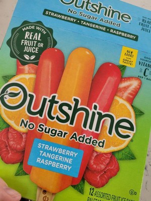 Outshine Strawberry, Raspberry, Tangerine Frozen Fruit Bar - 12ct : Target