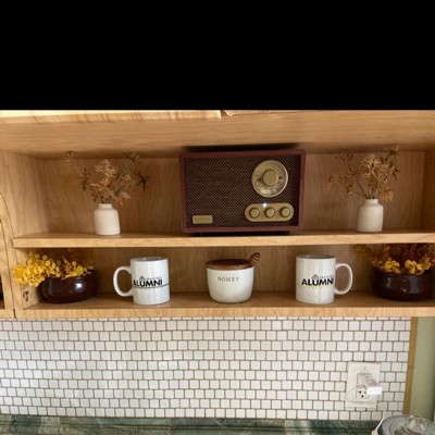 Portable Am/fm Bluetooth Radio Tonal Brown - Hearth & Hand™ With ...