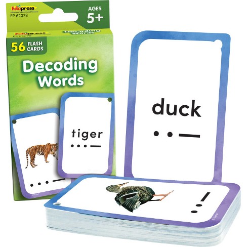 Teacher Created Resources Decoding Words Flash Cards : Target