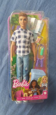 barbie It Takes Two Ken Camping Doll - Plaid Shirt : Target