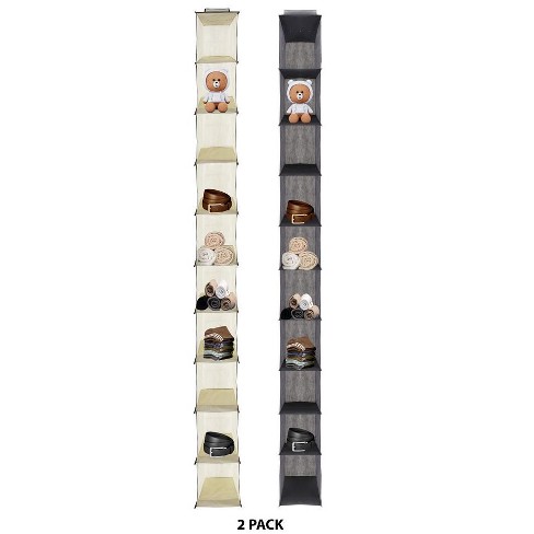 J&v Textiles Hanging Closet Organizer, Closet Hanging Storage Shelves ...
