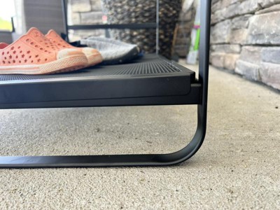 2 Tier Shoe Rack White Metal Mesh - Brightroom™ : Target