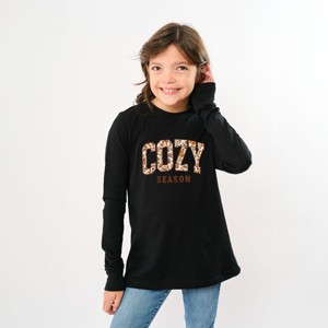 - Youth Long Sleeve Graphic T-Shirt - Cozy Season Floral : Target