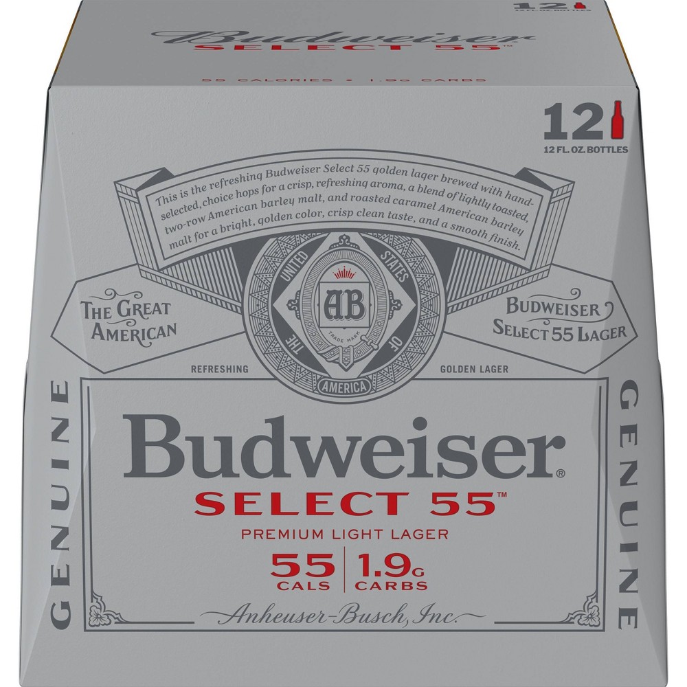 UPC 018200159978 - Budweiser Select 55 Premium Light Beer - 12pk/12 fl ...